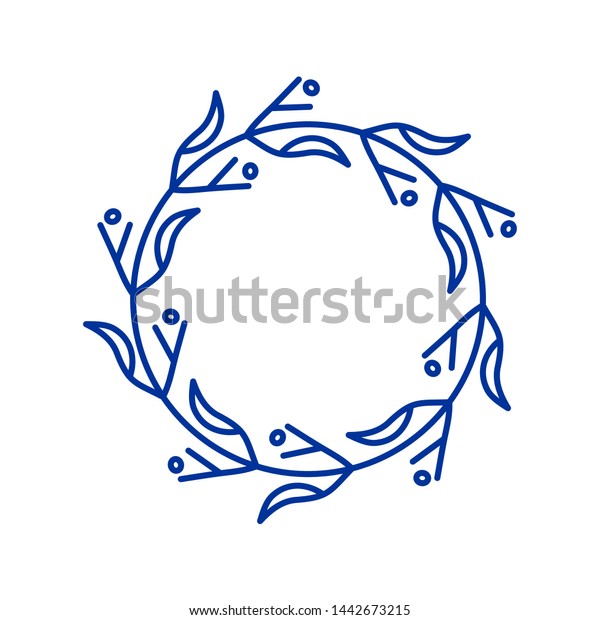 Decorative Circular Line Art Frames Design: เวกเตอร์สต็อก (ปลอดค่า ...