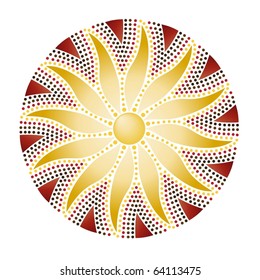 Decorative Disc Sun Stock Vector (Royalty Free) 64113475 | Shutterstock