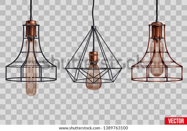 Decorative Edison Light Bulb Retro Design Stock Vector (Royalty Free ...