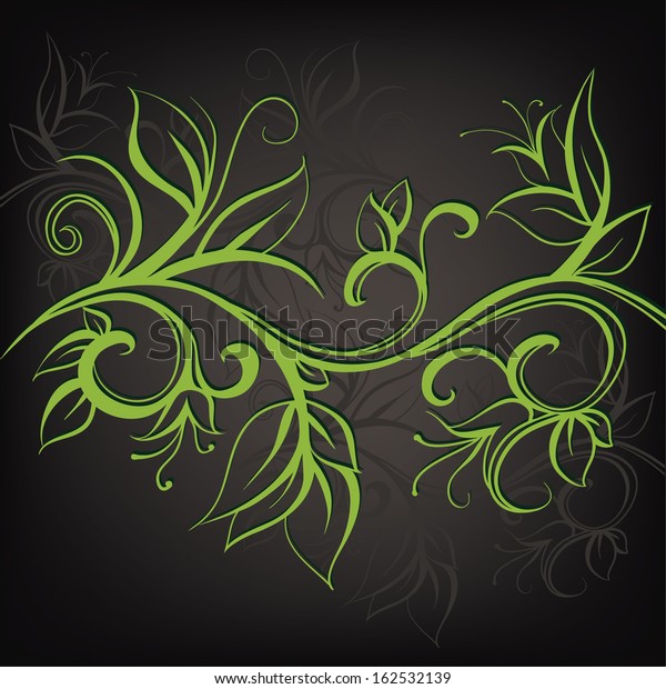 Decorative Floral Design Vector Illustration Stock Vector (Royalty Free ...