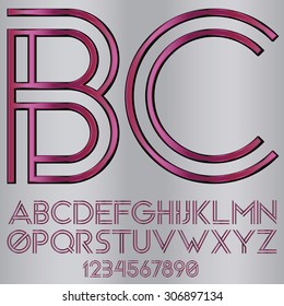 Decorative Font Pink Stock Vector (Royalty Free) 306897134 | Shutterstock