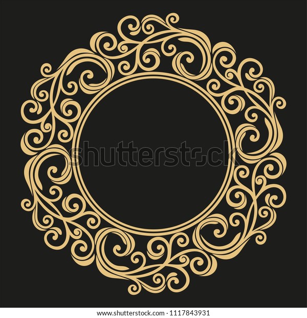 Decorative Frame Line Art Elegant Vector Stock Vector (Royalty Free ...