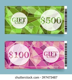 Elegant Gift Card Design Template Floral Stock Vector (Royalty Free ...