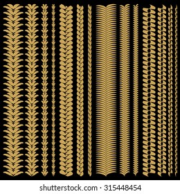 Decorative Gold Borders Stock Vector (Royalty Free) 315448454 ...