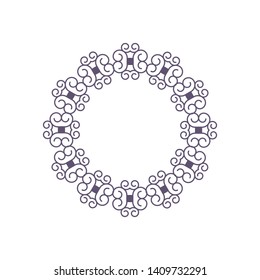 Decorative Gold Round Frame Design Abstract Stock Vector (Royalty Free ...
