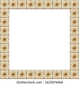 Retro Tropical Tapa Cloth Frame Border Stock Vector (Royalty Free ...