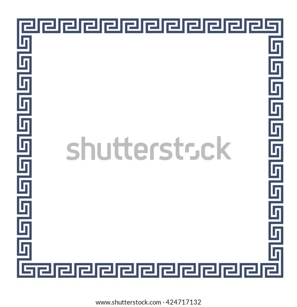 Decorative Greek Frame Design Vector Eps10 Stock Vector (Royalty Free ...