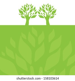 Decorative Hand Trees Your Design Stock Vector (Royalty Free) 158103614 ...