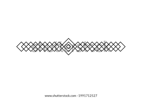 Decorative Header Line Decorative Title Line Stock Vector (Royalty Free ...