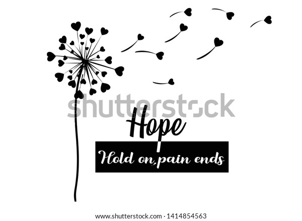 Decorative Heart Dandelion Design Vector Hearts Stock Vector (Royalty ...