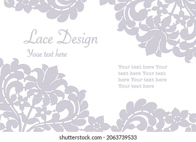 Decorative Lace Frame Design Template Vector Stock Vector (Royalty Free ...