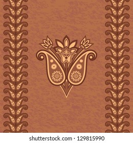 Seamless Hand Block Print Border Design Stock Illustration 1885193062 ...