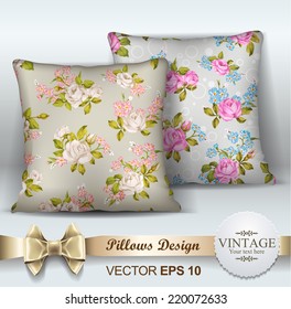 Decorative Pillows Design Template Set Two Stock Vector (Royalty Free ...