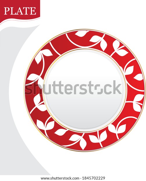 Decorative Plates Interior Design Stock Vector (Royalty Free ...