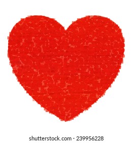 Big Red Heart Drawing By Hand 스톡 벡터(로열티 프리) 251449789 | Shutterstock