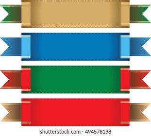 Decorative Ribbons Vector Illustration Stock Vector (Royalty Free ...