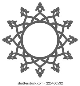 Decorative Round Frame Ancient Art Stock Vector (Royalty Free ...