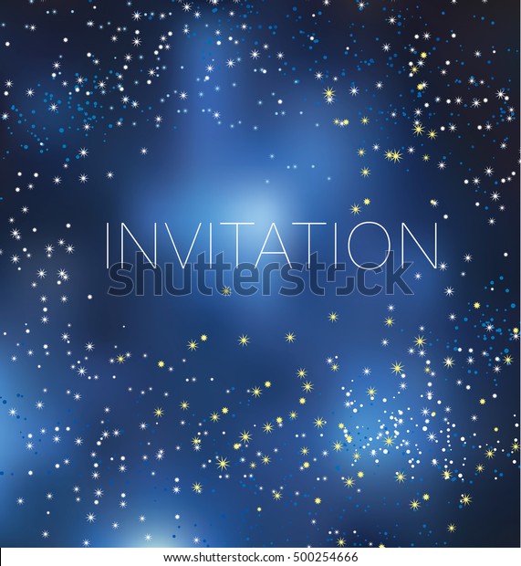 Decorative Star Night Background Vector Illustration Stock Vector ...