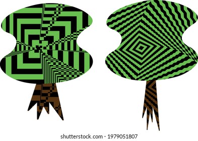 1.558 Optical illusion tree Gambar, Foto Stok & Vektor | Shutterstock