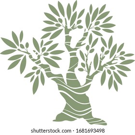 Decorative Vector Trees Olive Series Stock Vector (Royalty Free ...