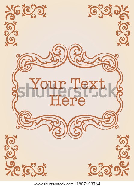 Decorative Vintage Frame Elements Antique Gothic 库存矢量图（免版税）1807193764 | Shutterstock