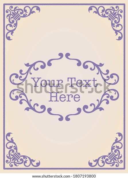 Decorative Vintage Frame Elements Antique Gothic 库存矢量图（免版税）1807193800 ...
