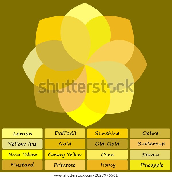 Decorative Wrap Poster Color Wheel Yellow: เวกเตอร์สต็อก (ปลอดค่า ...