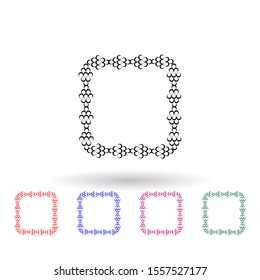 Decorativeframe Border Multi Color Icon Simple Stock Vector (Royalty ...