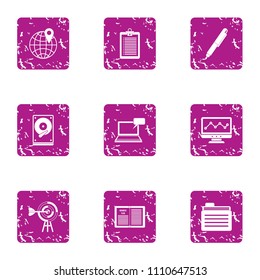 Deed Icons Set Grunge Set 9 Stock Vector (Royalty Free) 1110647513 ...