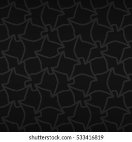 Deep Black Color Geometric Seamless Pattern Stock Vector (Royalty Free ...