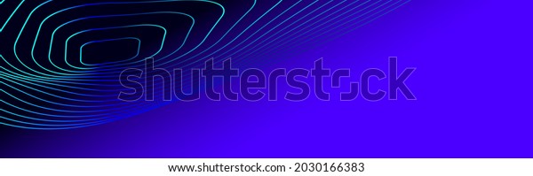 Deep Blue Banner Optical Illusion Design Stock Vector (Royalty Free ...