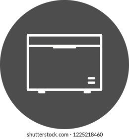 Deep Freezer Line Circle Icon 스톡 벡터(로열티 프리) 1225218460 | Shutterstock