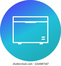 Deep Freezer Line Circle Icon 스톡 벡터(로열티 프리) 1225218460 | Shutterstock