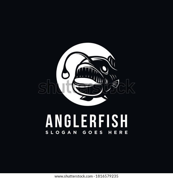 Vektor Stok Deep Sea Angler Fish Logo Icon (Tanpa Royalti) 1816579235 ...