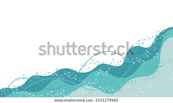 Deep Sea Summer Minimal Background Abstract Stock Vector (Royalty Free ...