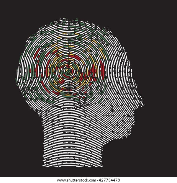 Deep Thoughts Imaging Brain Scan Stock Vector (Royalty Free) 427734478