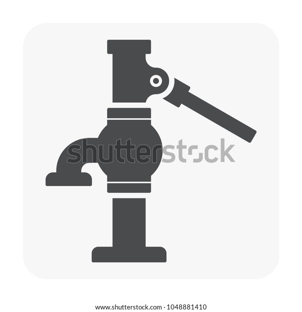 Deep Well Hand Pump Manual Pump Stock Vector (Royalty Free) 1048881410 ...