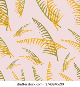 Deep Yellow Green Color Abstract Leaves Stock Vector (Royalty Free ...