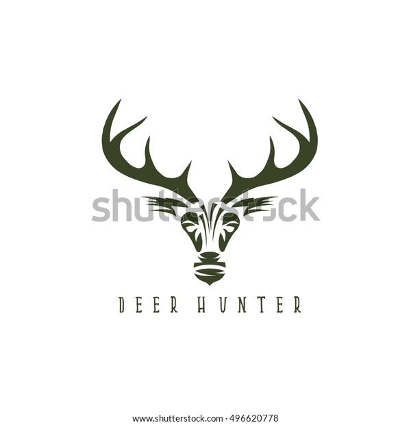 Deer Head Vector Design Templatehunting Illustration 库存矢量图（免版税 ...