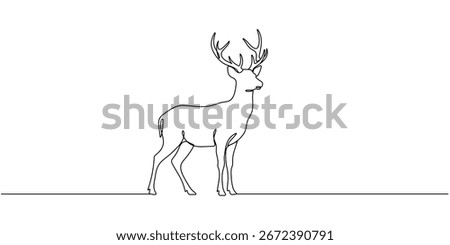 Deer Outline Drawing | Free download on ClipArtMag