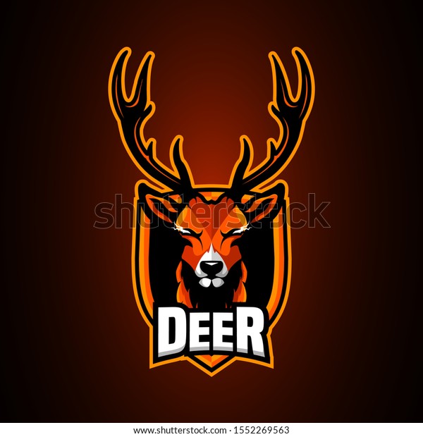 Deer Mascot Logo Design Esport Sport Stock Vector (Royalty Free ...