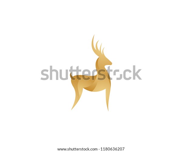 Deer Symbol Illustration Stock Vector (Royalty Free) 1180636207