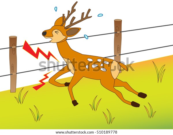 Deer Which Got Shocked By Electric 스톡 벡터(로열티 프리) 510189778 | Shutterstock