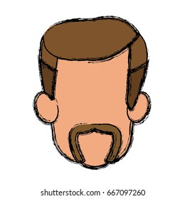 Fcae Male Man Character Default Avatar Stock Vector (Royalty Free ...