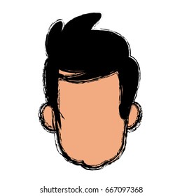 Fcae Male Man Character Default Avatar: vector de stock (libre de ...