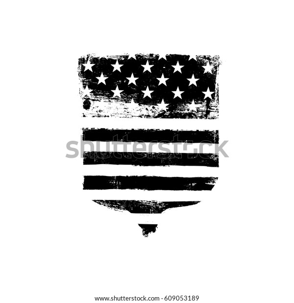 Defence Symbol Shield Icon Shaped American Stock Vector (Royalty Free ...