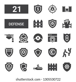 Defense Icon Set Collection 21 Filled Stock Vector (Royalty Free ...