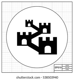 Defensive Wall Icon Stock Vector (Royalty Free) 538503940 | Shutterstock