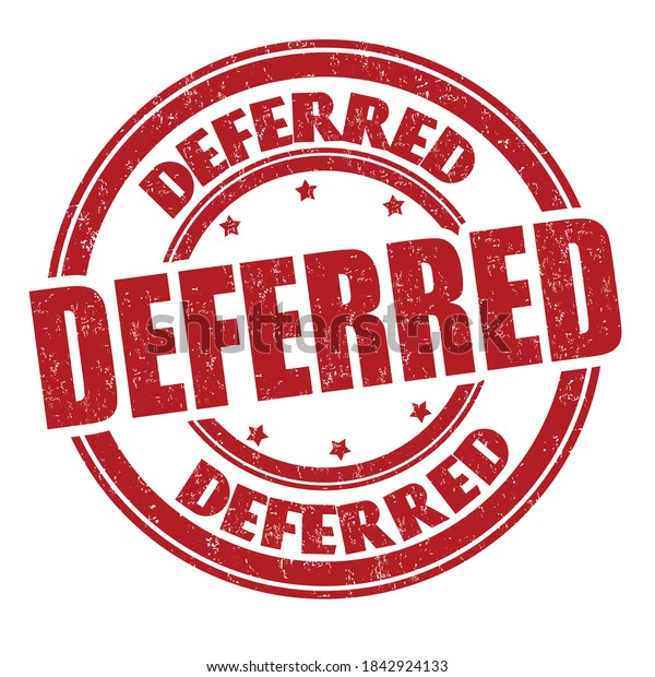 Deferred Grunge Rubber Stamp On White Stock Vector (Royalty Free ...