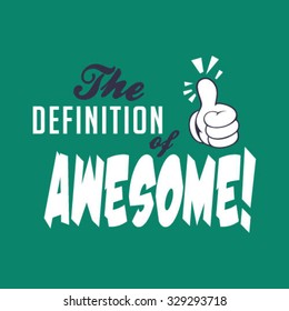 Definition Awesome Stock Vector (Royalty Free) 329293718 | Shutterstock